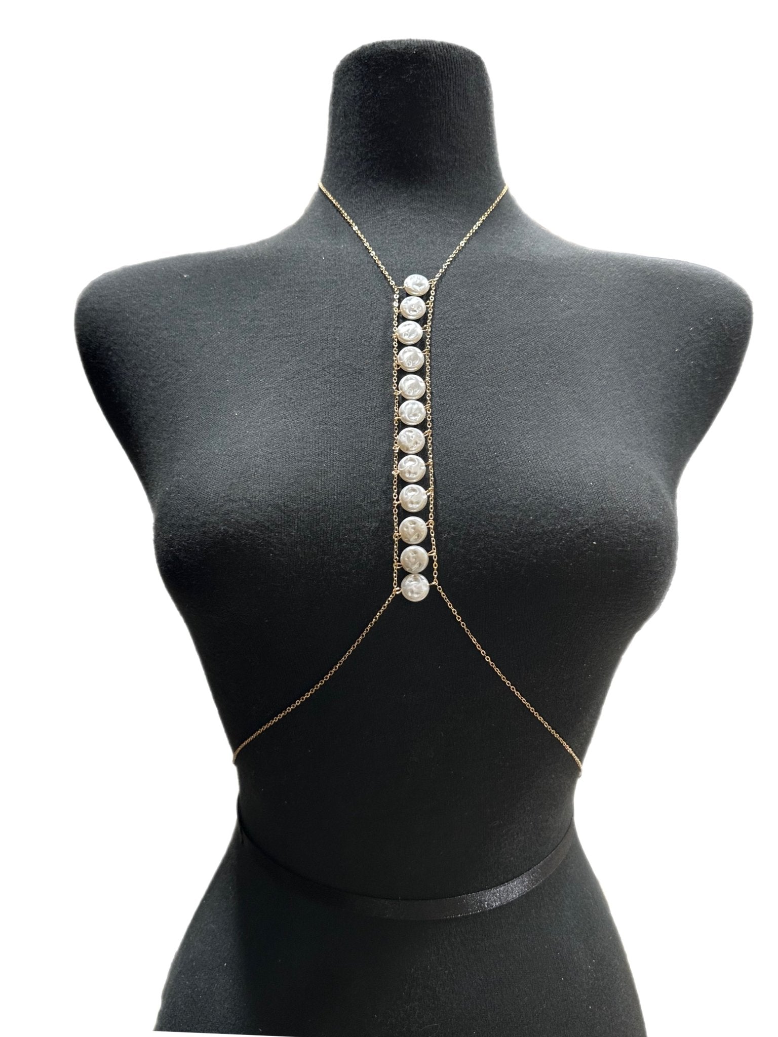 Aku Pearl Body Chain Style 1 Handmade African Jewelry TrufacebyGrace
