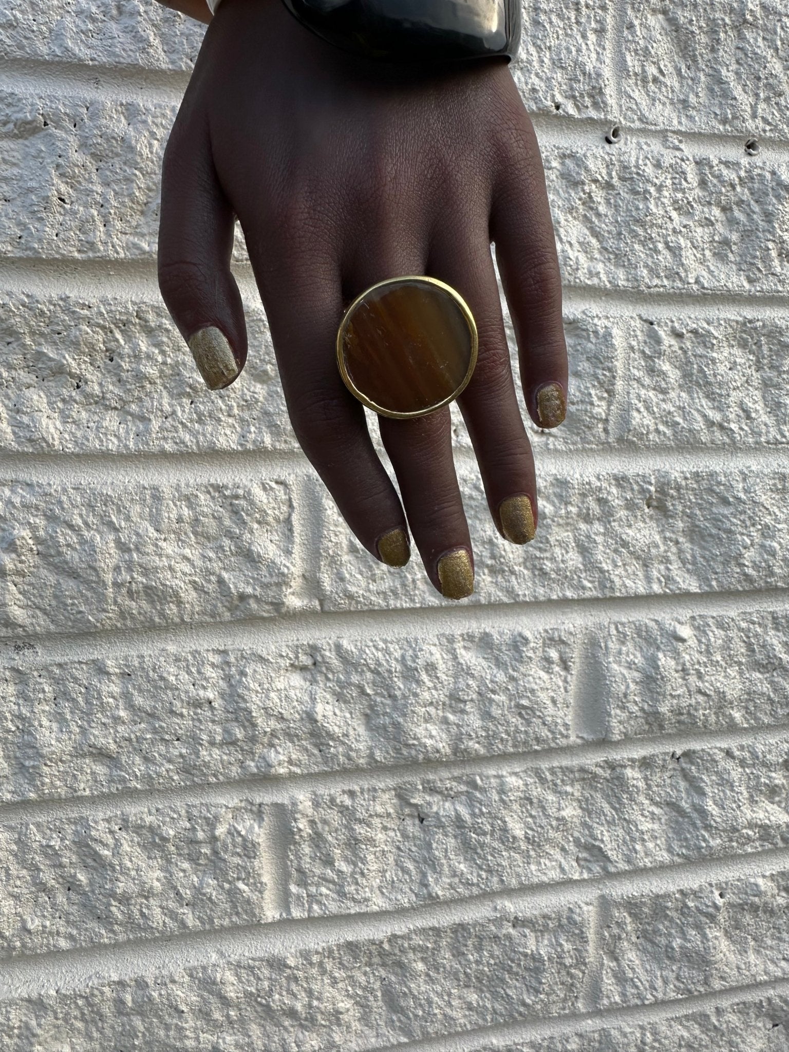 Circle Horn Brass Ring – Trufacebygrace