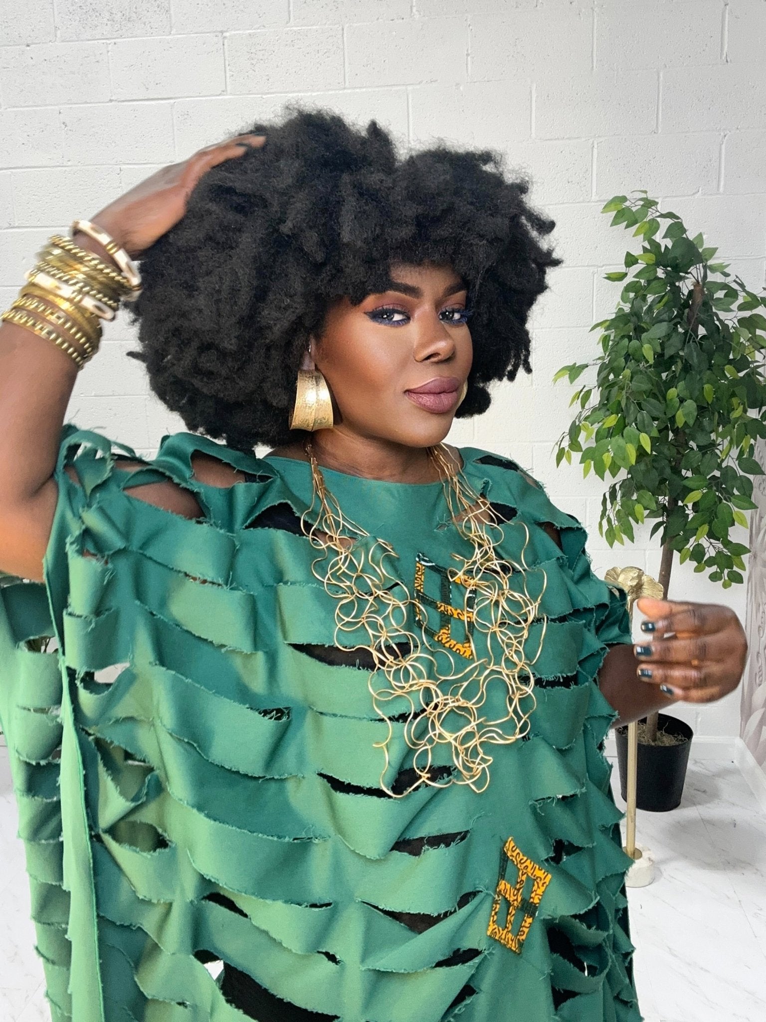 Nubian Gold Cascade Necklace – Trufacebygrace