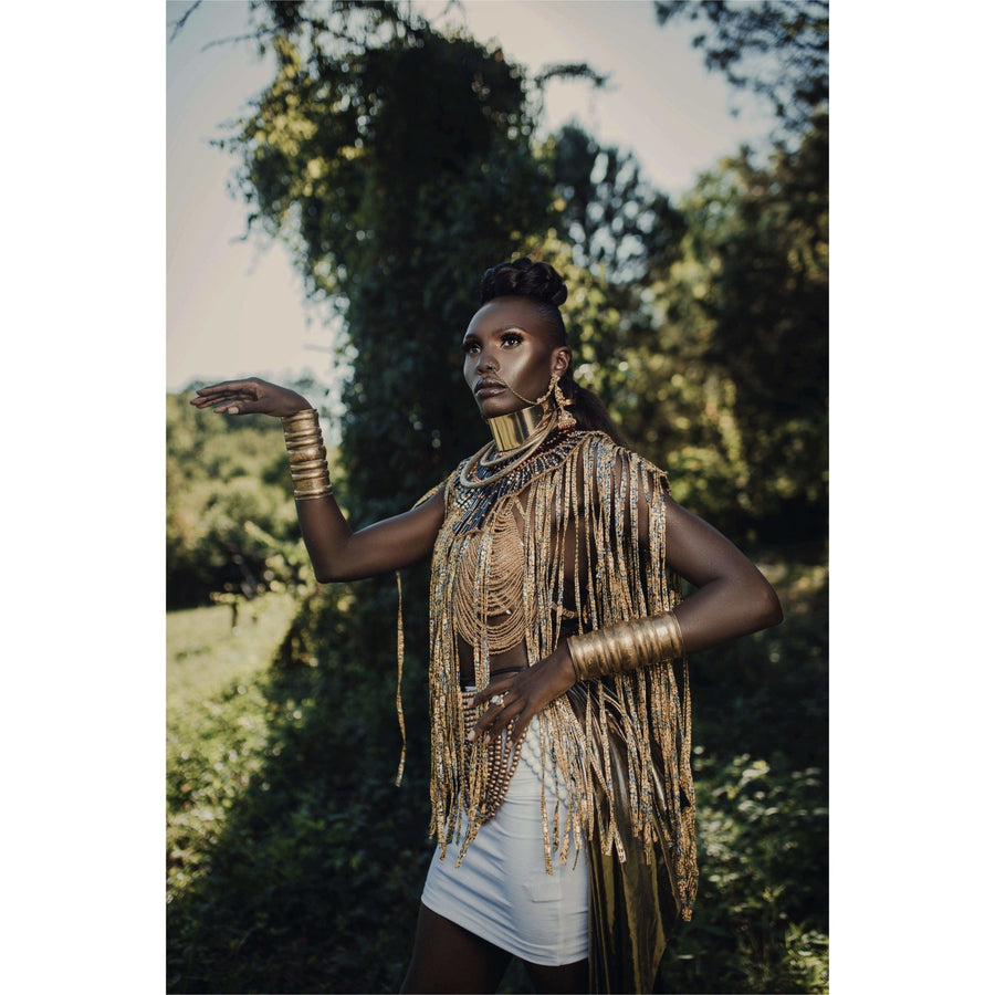 Ntoma Nhoma - Ankara strips Cover up – Trufacebygrace