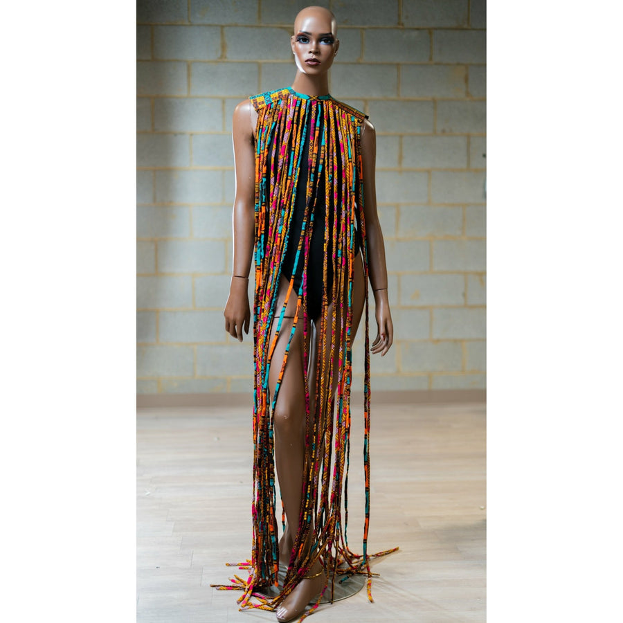 Ntoma Nhoma - Ankara strips Cover up – Trufacebygrace