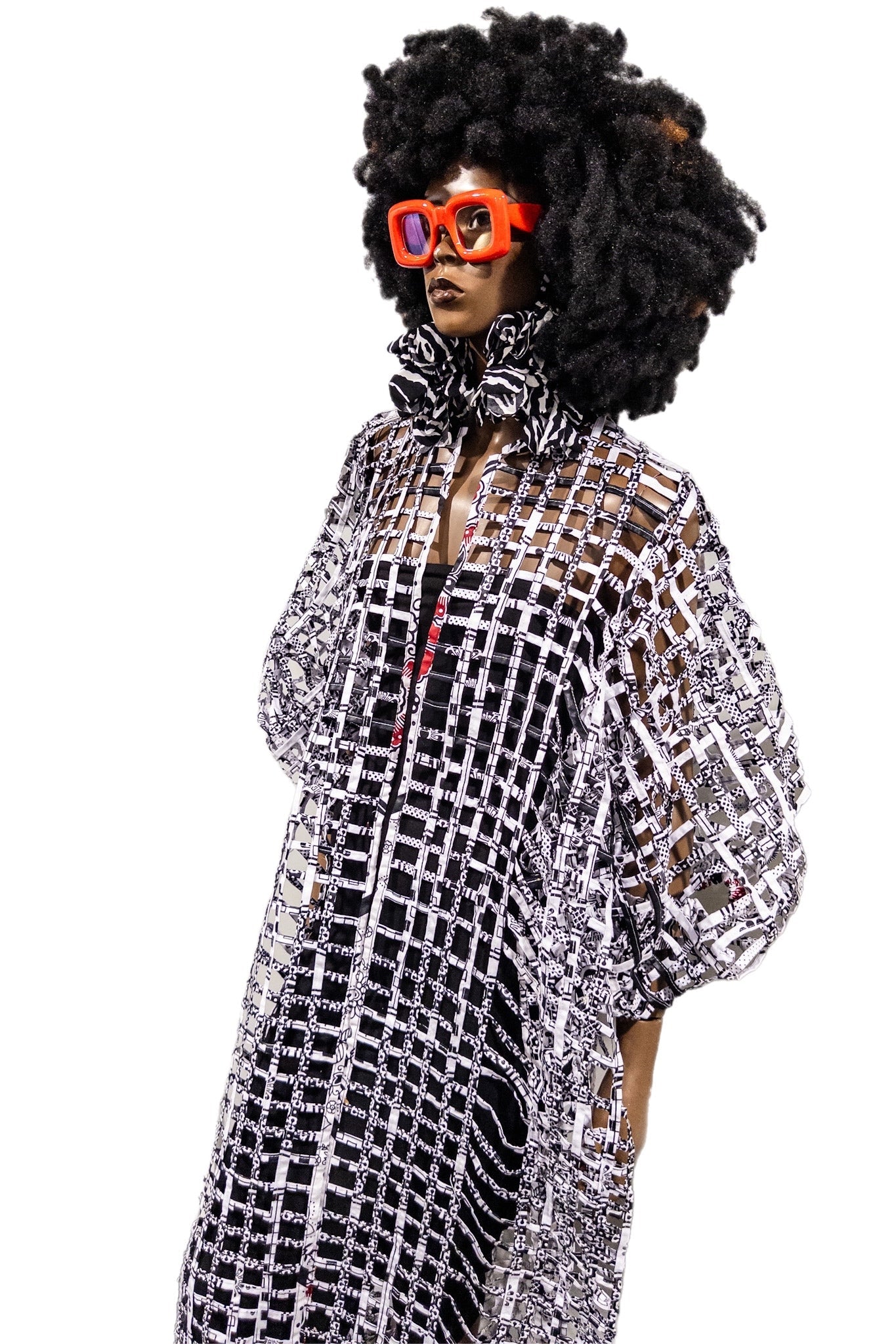 Oversized Puff Sleeves Ankara laced Kimono/ Duster – Trufacebygrace