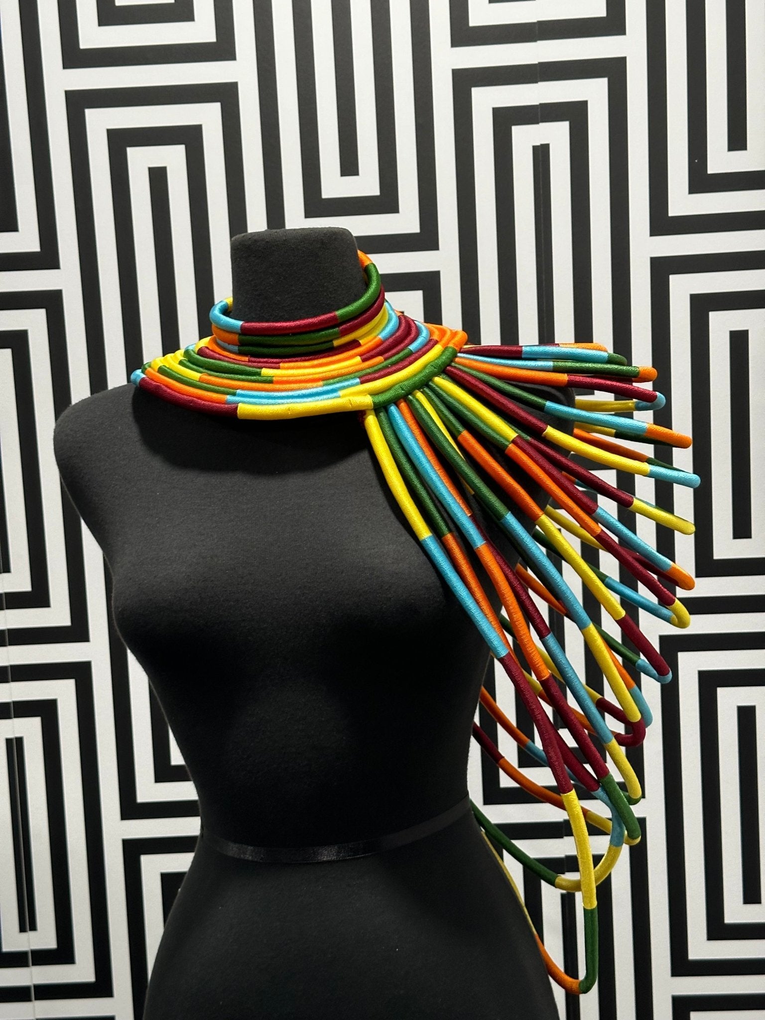 Ubuntu Goddess Statement Necklace- One shoulder – Trufacebygrace