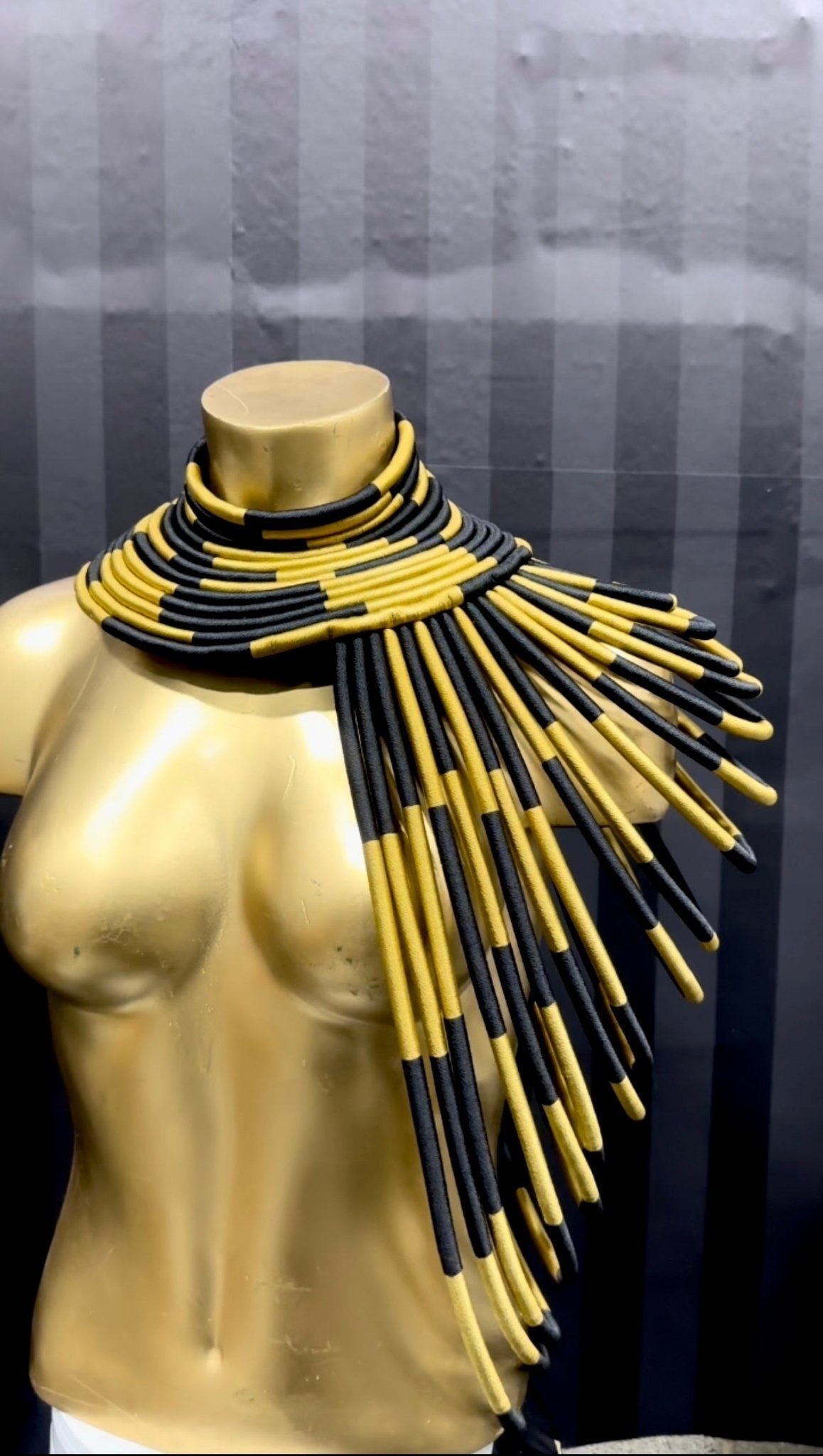 Ubuntu Goddess Statement Necklace- One shoulder – Trufacebygrace