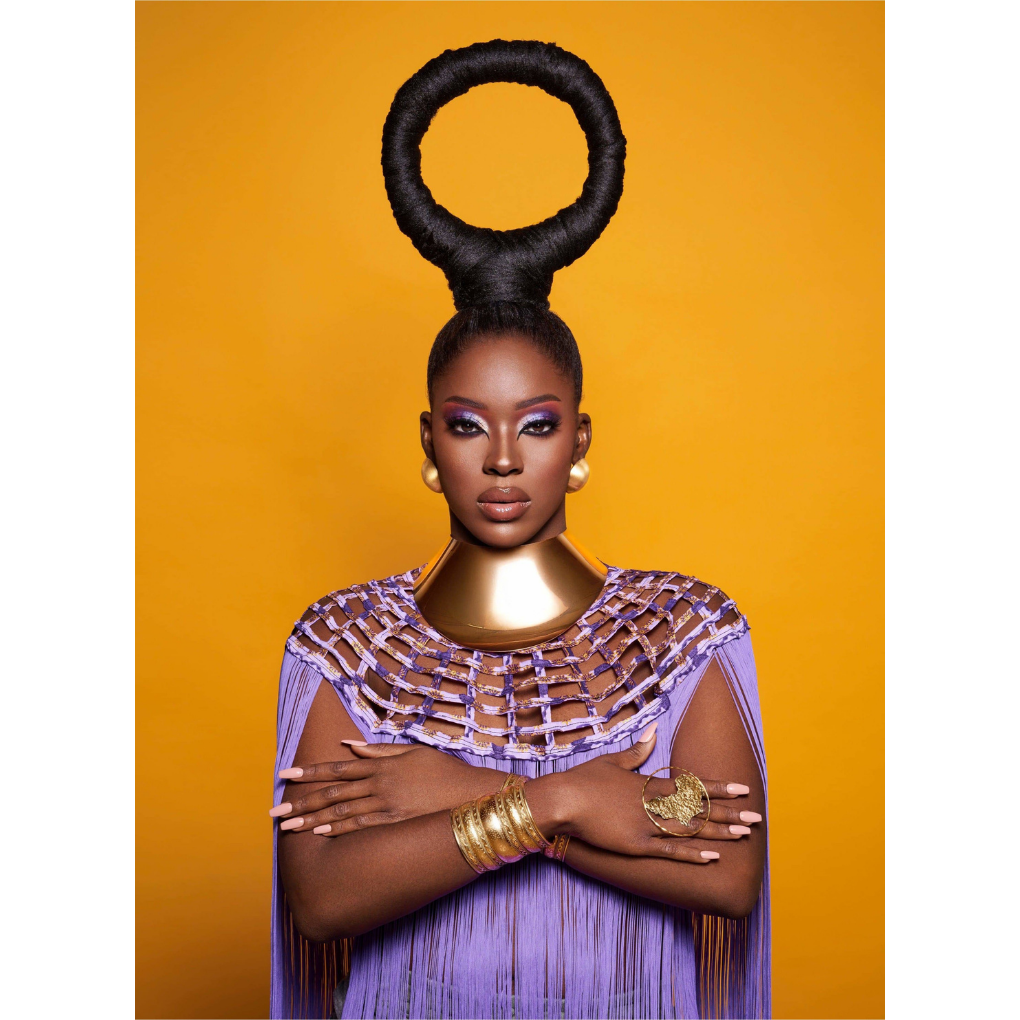 Queen Ankara Laced /Laticed Long Fringe Cape – Trufacebygrace