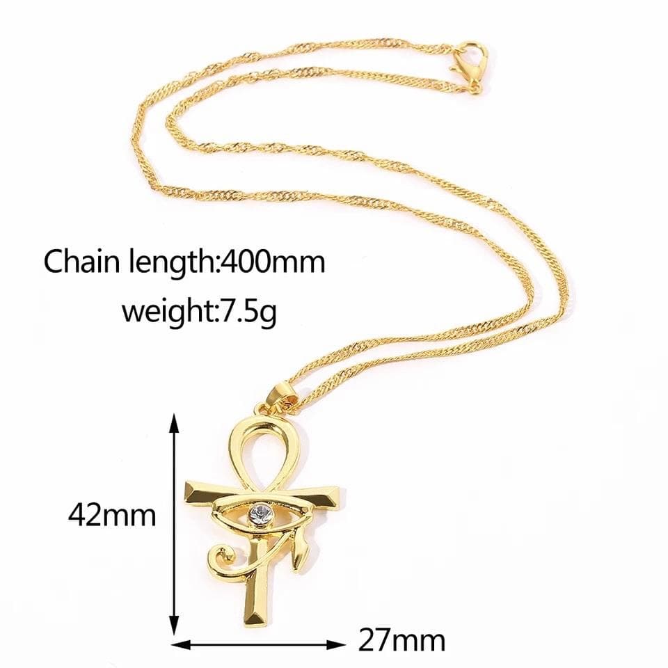 Twosret Ankh and Eye of Horus Necklace – Trufacebygrace